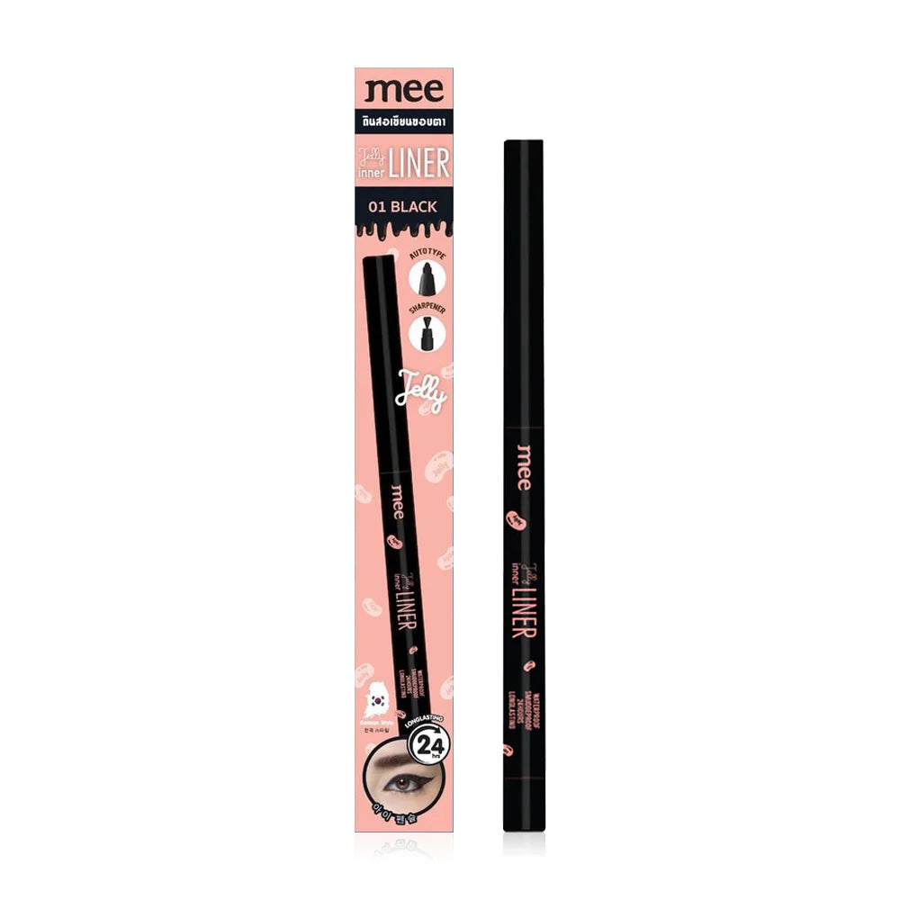 Mee Jelly Inner Liner 0.3g #01 Black Automatic Gel Eyeliner Pencil ...